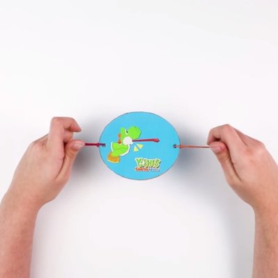 Printable Yoshi Thaumatrope Craft Activity - Play Nintendo.