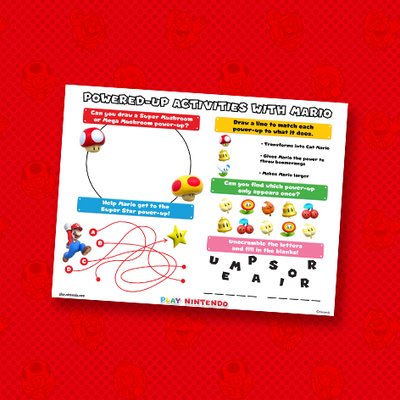 Printable Super Mario 3D World + Bowser's Fury Activity - Play Nintendo.